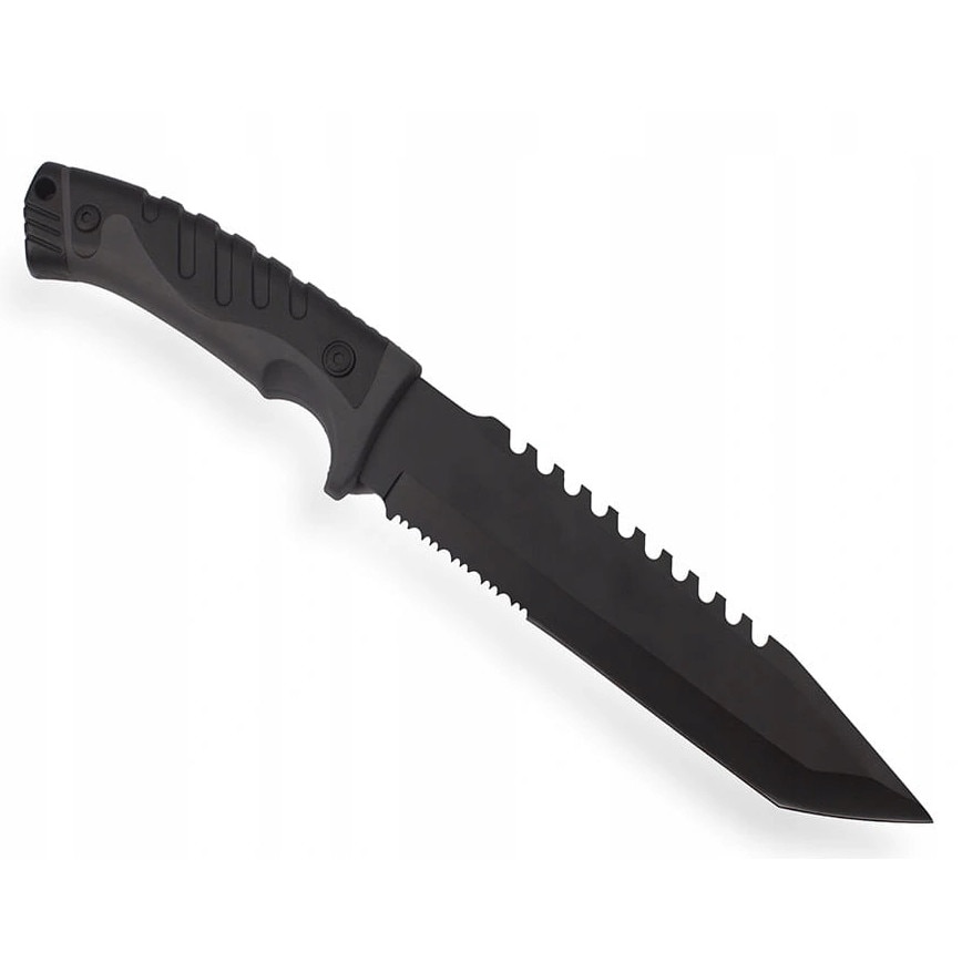 Cutit tactic, Foxter, Inox, Maner ergonomic si antiderapant, Negru ...