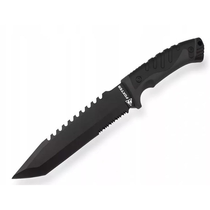 Cutit tactic, Foxter, Inox, Maner ergonomic si antiderapant, Negru ...