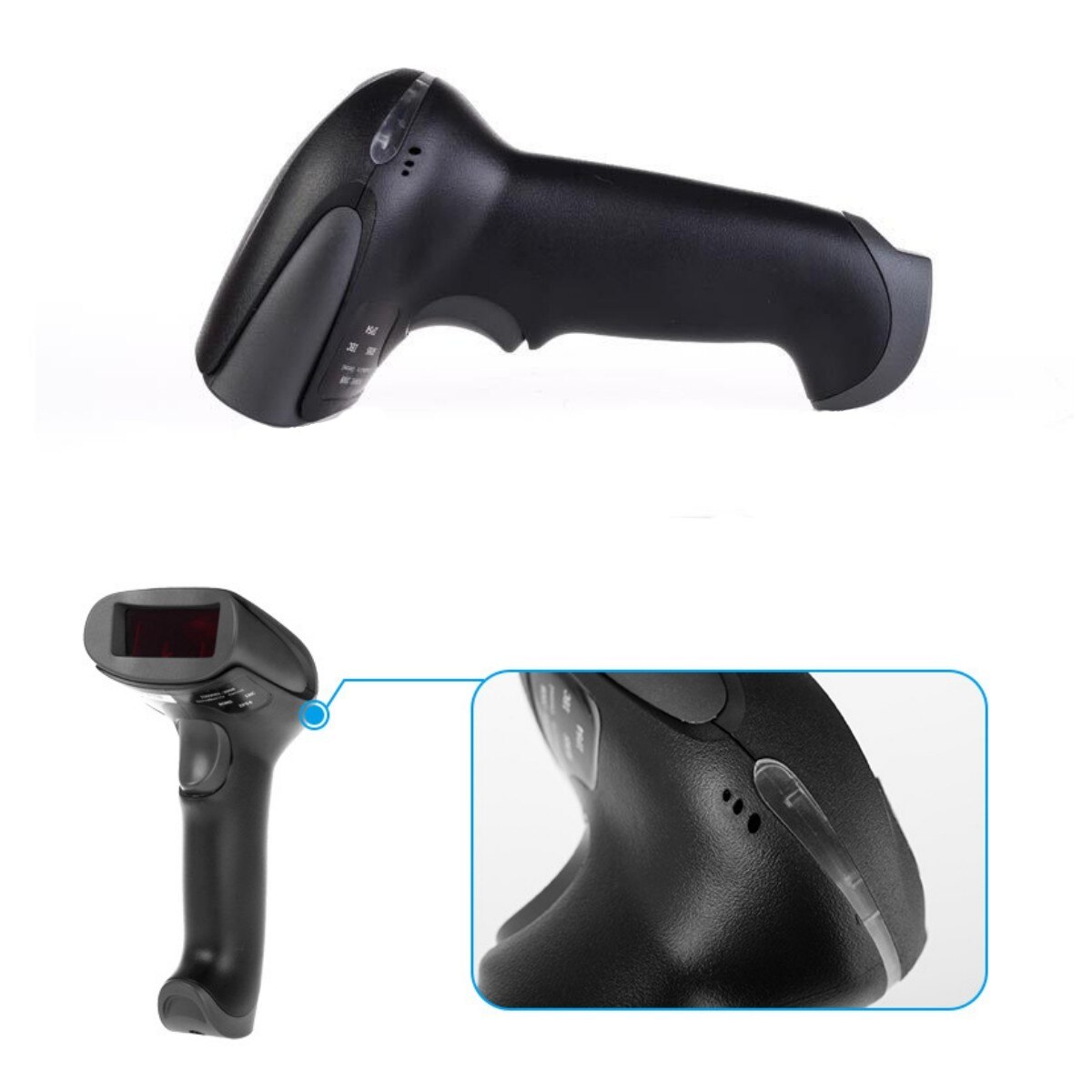 Scanner coduri de bare cu laser, Bomstom, Wireless, USB, Negru - eMAG.ro