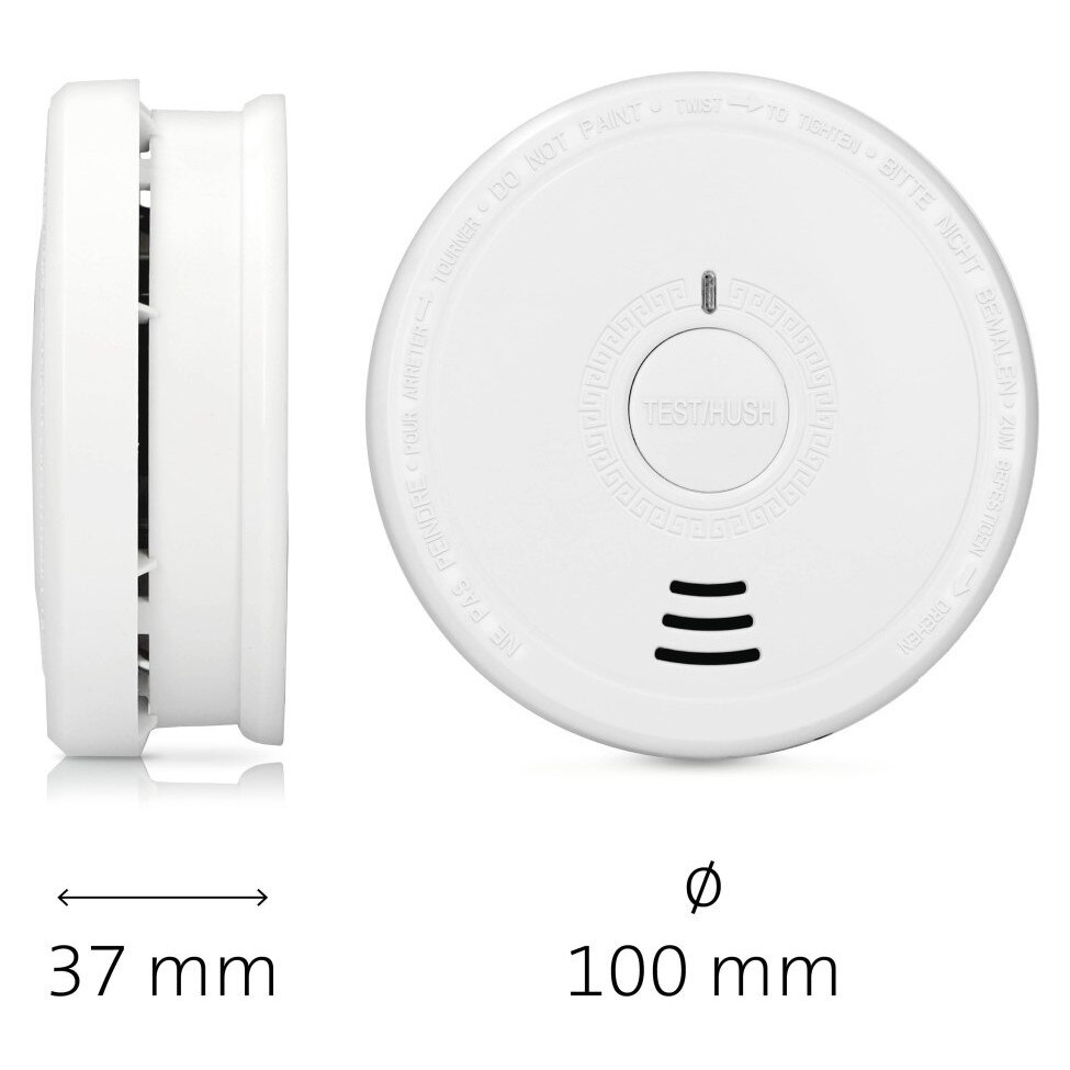 Detector de fum model SA20, Alecto, 10 x 3,7 cm, Alb - eMAG.ro