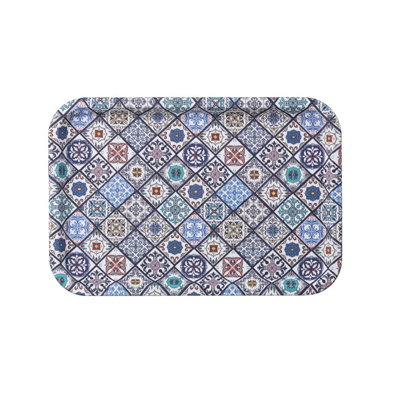 Tava servire, Plastic, 31 x 21 x1.5 cm, Multicolor - eMAG.ro
