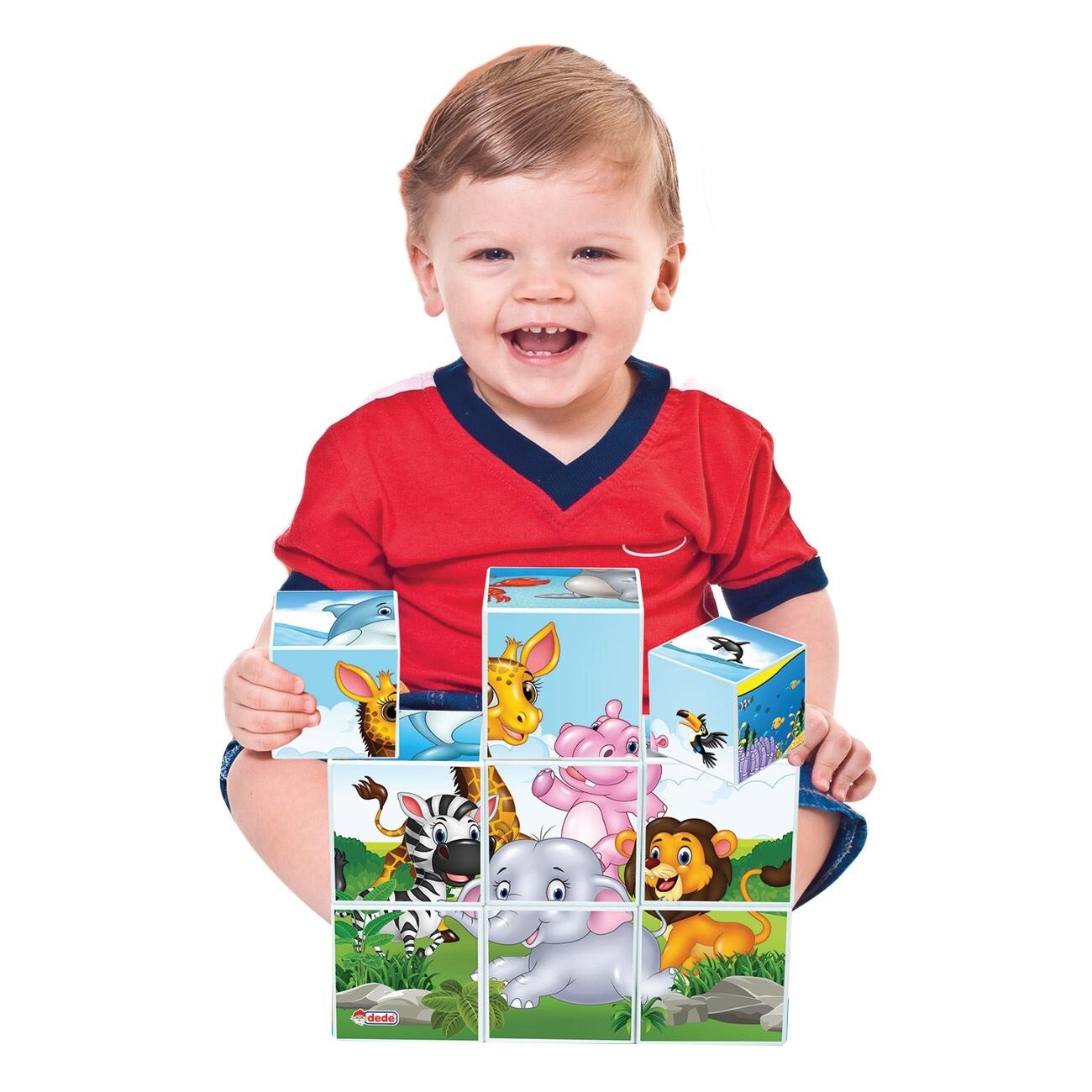 Puzzle cub, 6 imagini, 9 piese - eMAG.ro