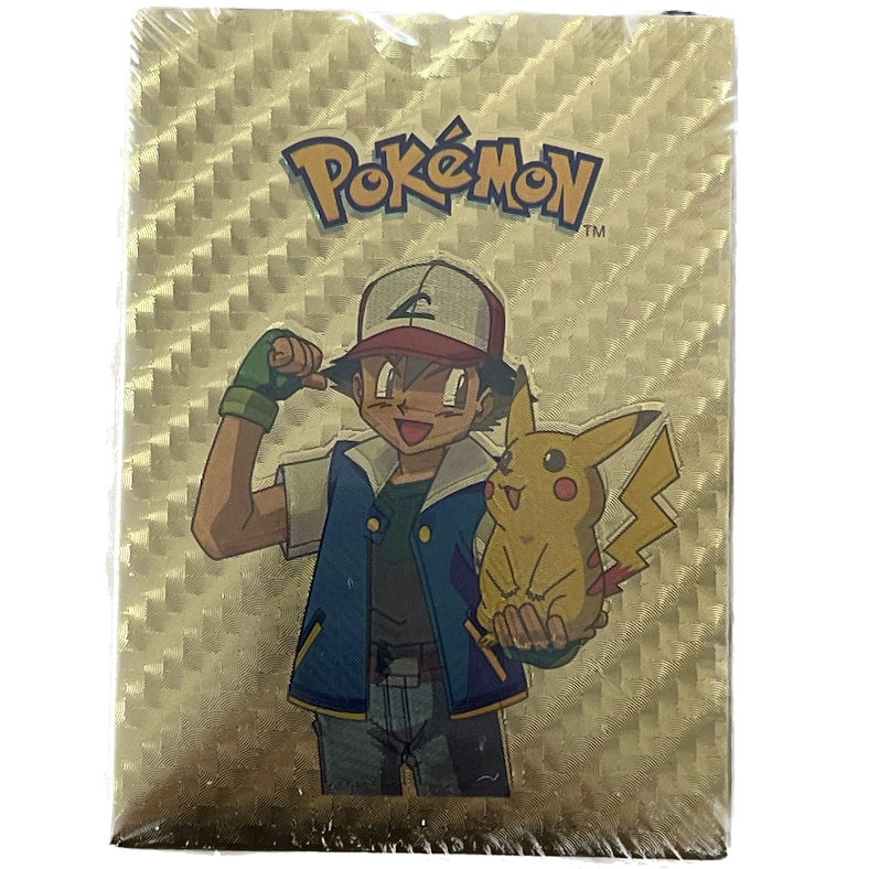 Pachet promo Joc de carti Pokemon Gold 3D Hologram Lenticular, Pachet ...