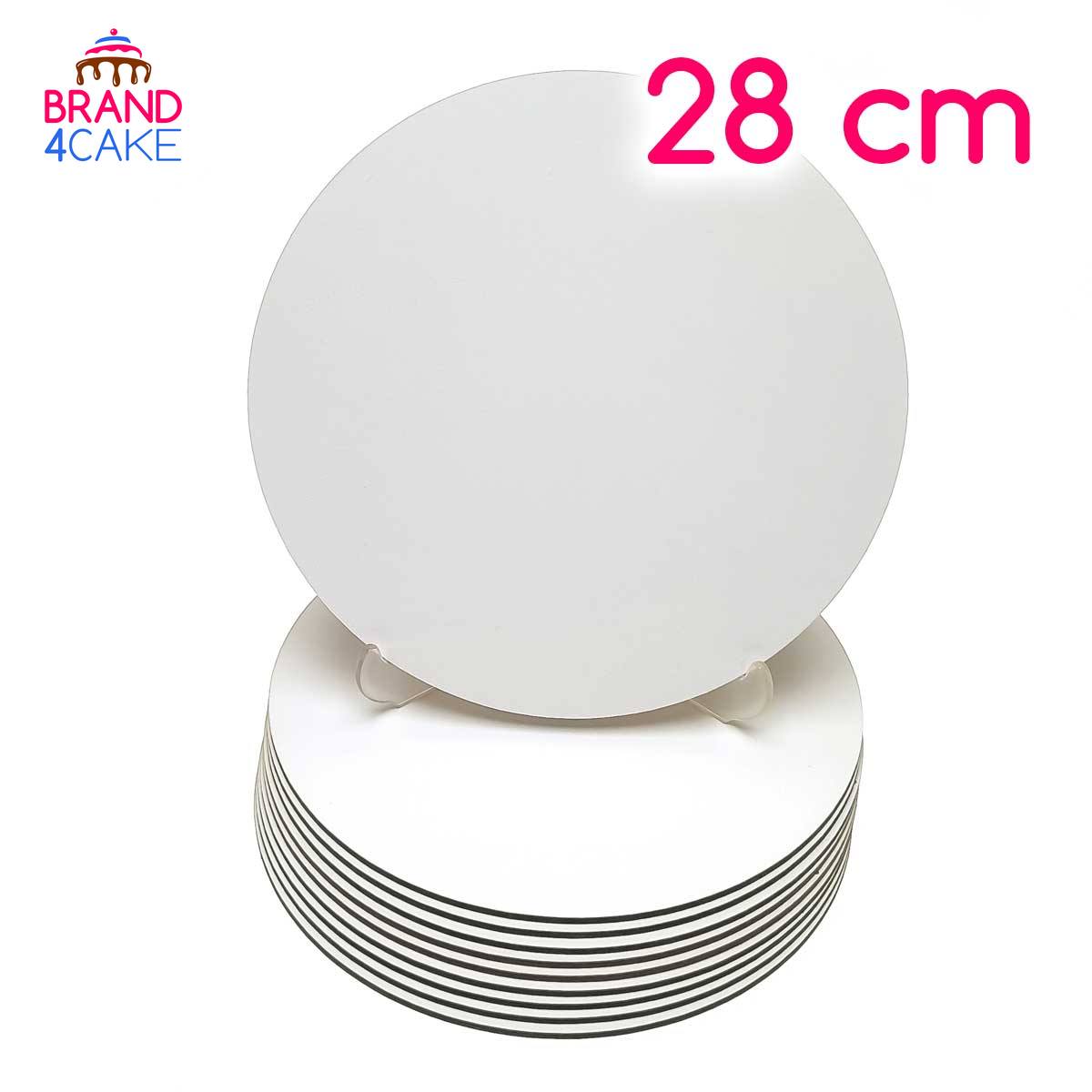Suport pentru tort, Brand4Cake, Hartie, 28 cm, Alb - eMAG.ro