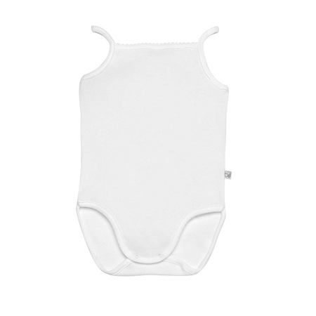 Body maieu cu bretele, White, BimbiDreams, 3 luni, 55-61 cm - eMAG.ro