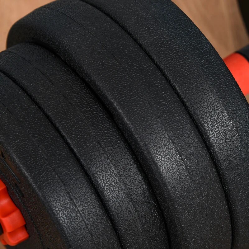 Set 2 Gantere convertibile in Haltera, 25kg in Total cu 12 Discuri ...