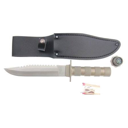 Cutit Survival Aluminiu Lama 17.6cm Fox Outdoor MFH 44433 - eMAG.ro