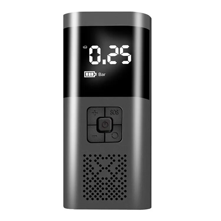 Pompa de aer multifunctionala portabila, 6000mAh, 150 PSI afisaj LCD ...