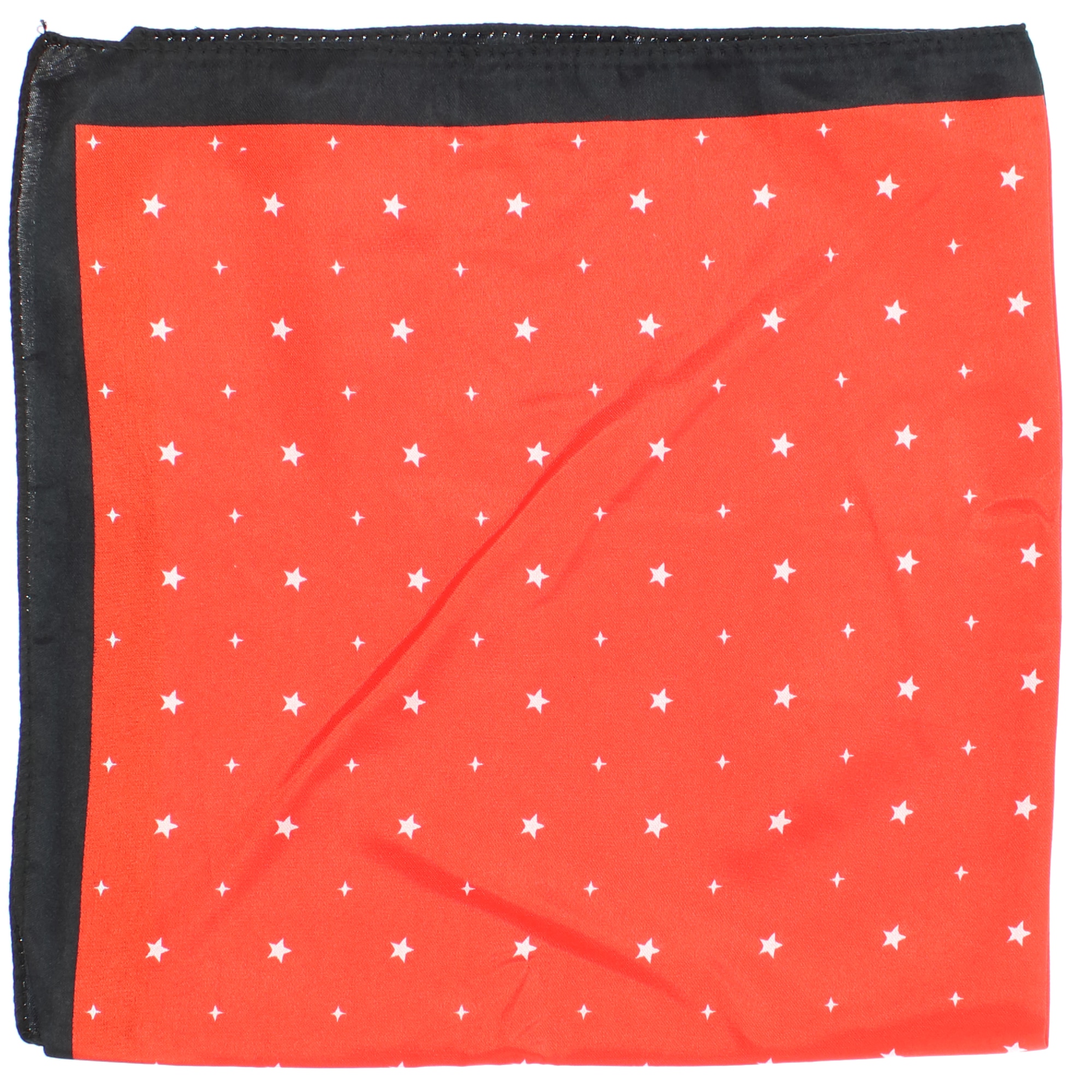 Batic de dama, 50x50 cm, Buticcochet, saten, imprimeu cu stelute, Rosu ...