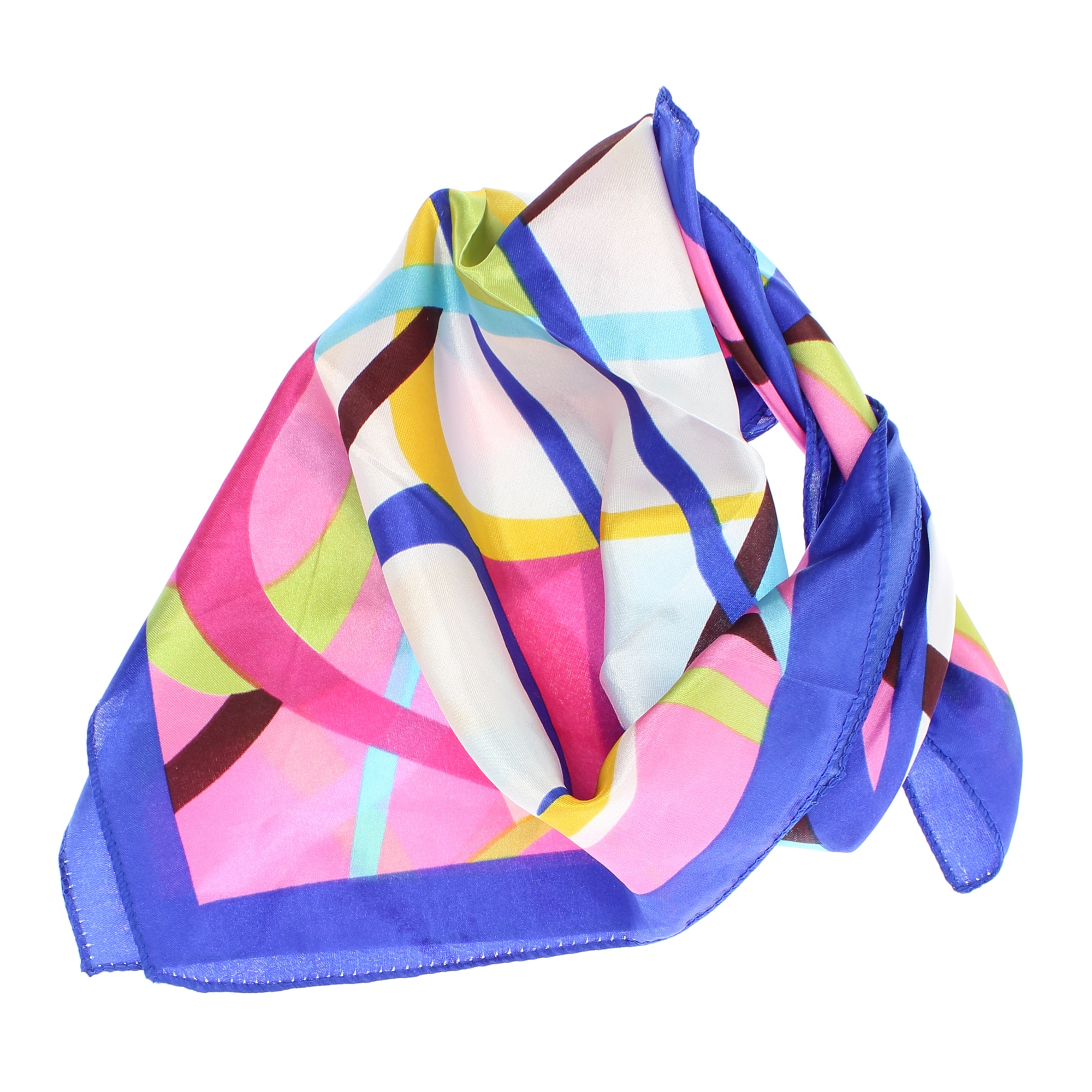 Batic de dama, 50x50 cm, Buticcochet, saten, imprimeu liniar stilizat ...