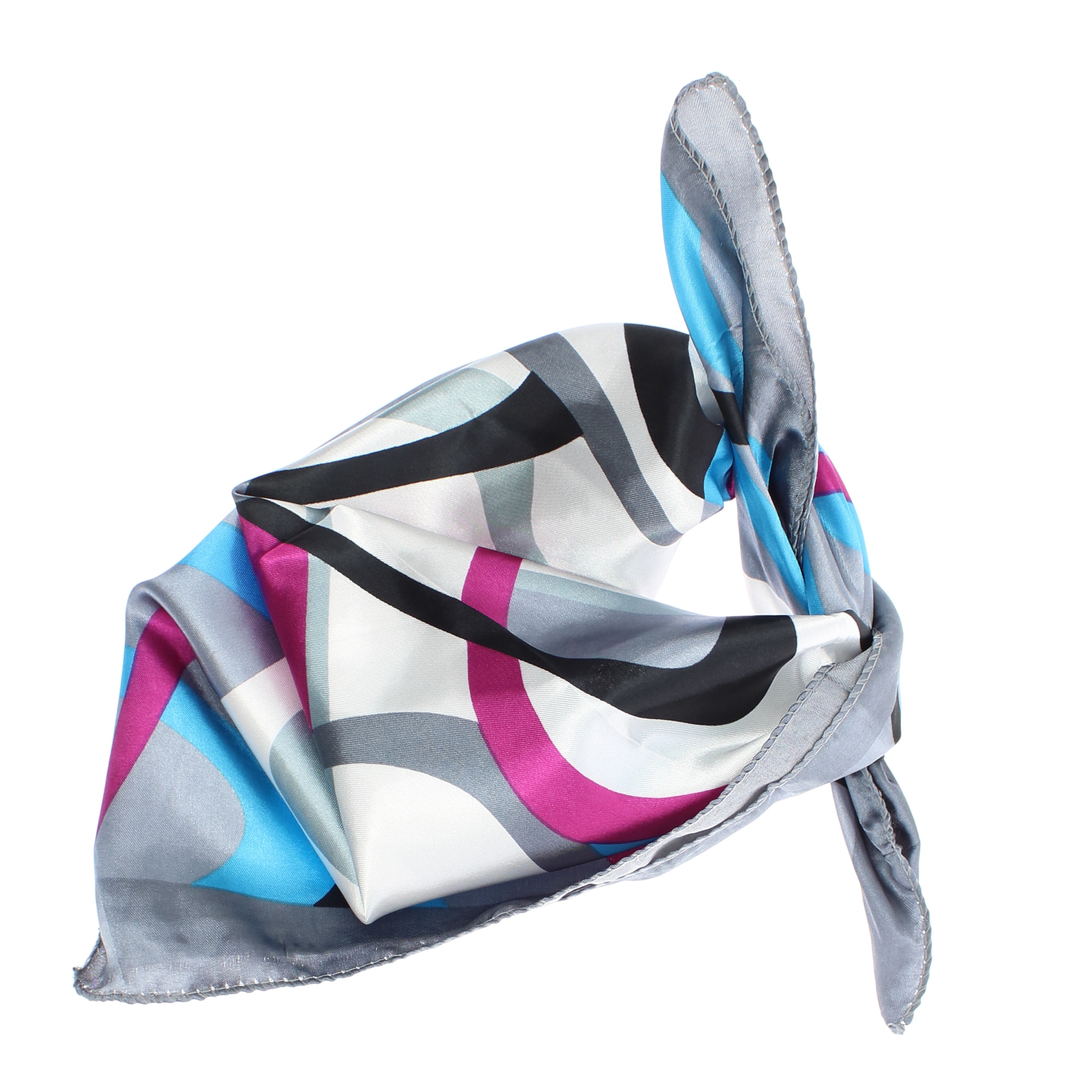 Batic de dama, 50x50 cm, Buticcochet, saten, imprimeu liniar stilizat ...