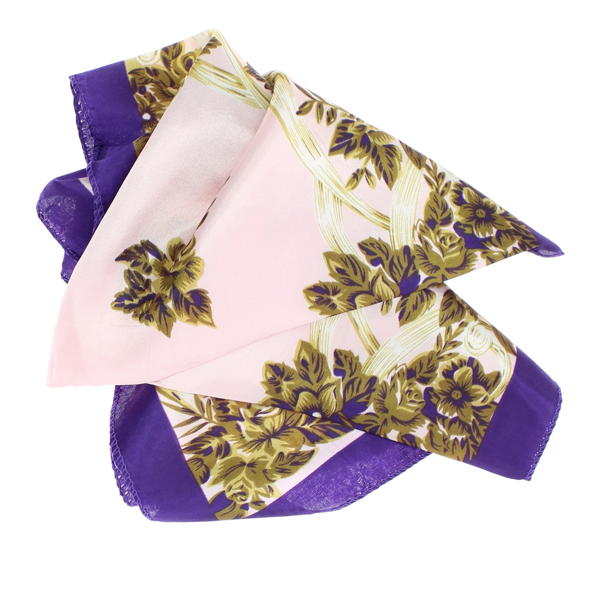 Batic de dama, 50x50 cm, Buticcochet, saten, imprimeu floral, Roz ...