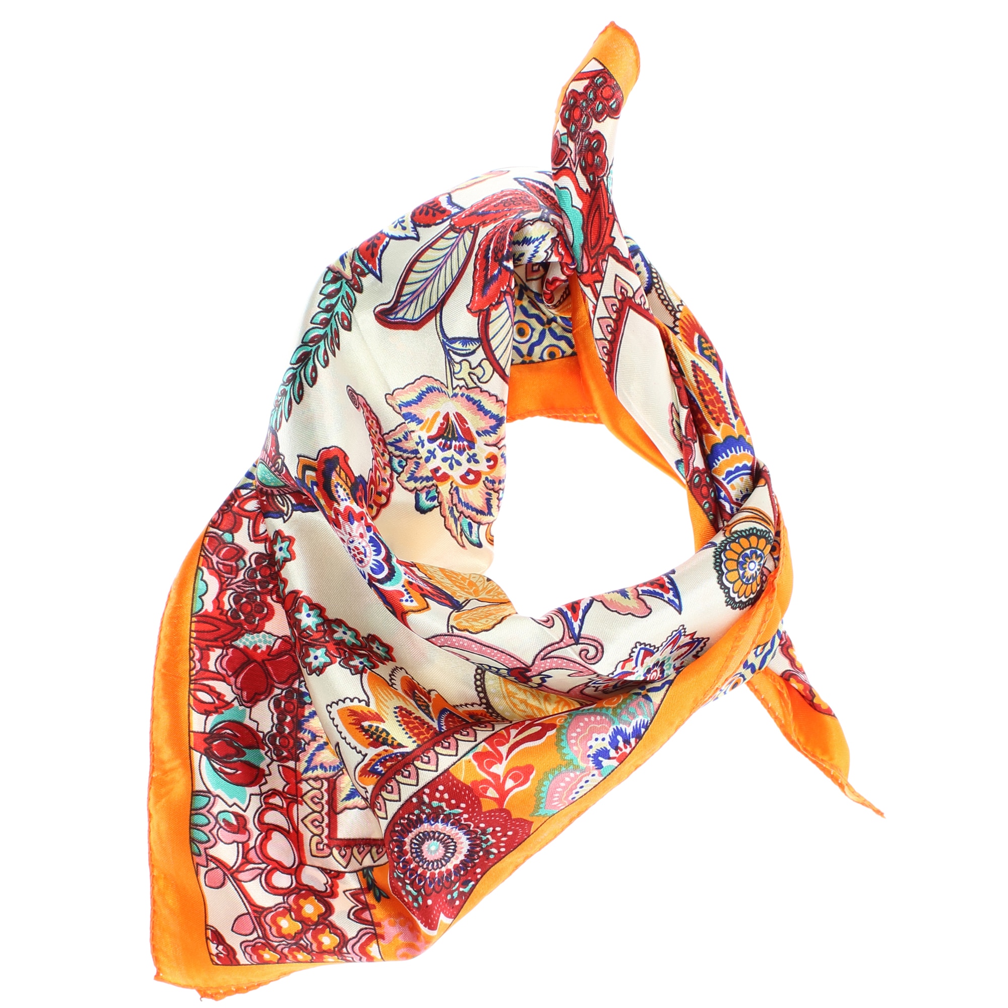 Batic de dama, 50x50 cm, Buticcochet, saten, imprimeu stilizat ...