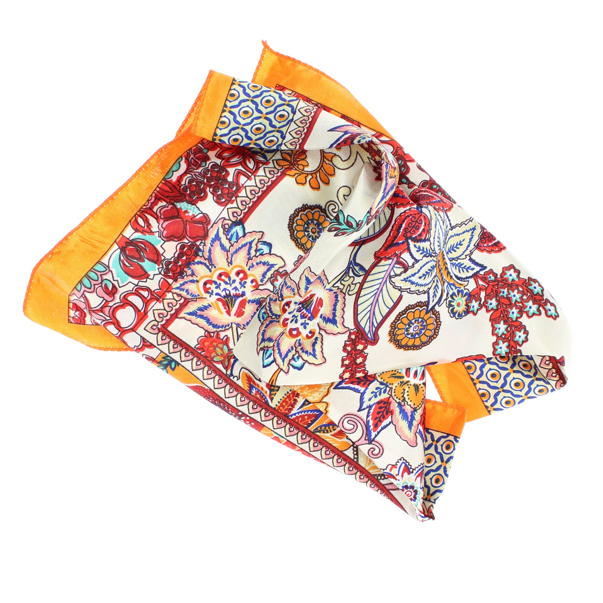 Batic de dama, 50x50 cm, Buticcochet, saten, imprimeu stilizat ...