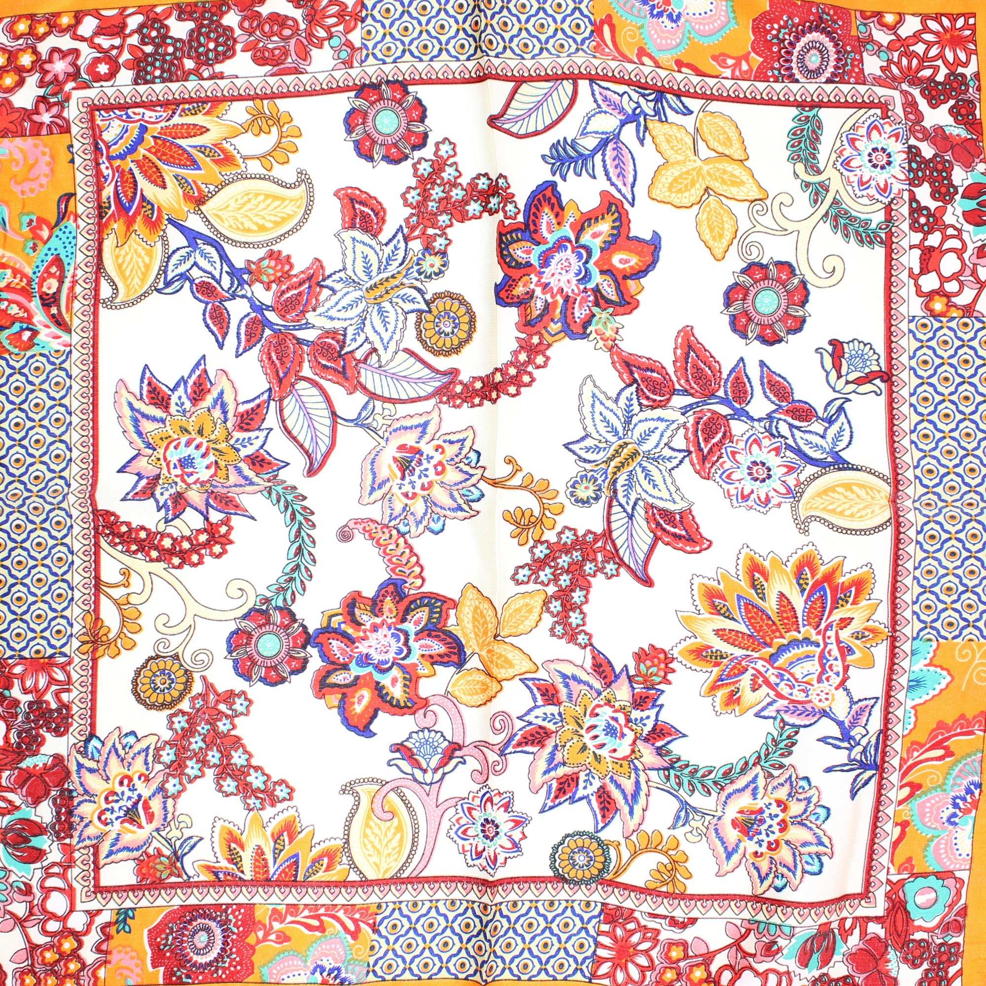 Batic de dama, 50x50 cm, Buticcochet, saten, imprimeu stilizat ...