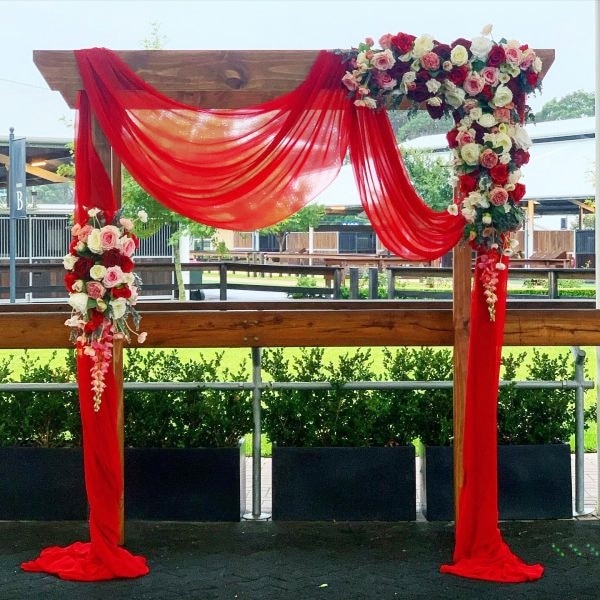 Fundal decorativ petrecere din tull, 150x800cm, rosu - eMAG.ro