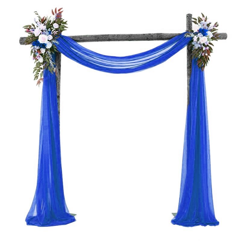 Fundal decorativ petrecere din tull, 150x800cm, albastru - eMAG.ro