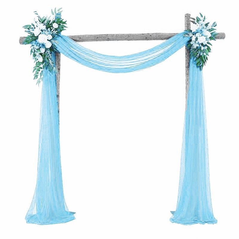 Fundal decorativ petrecere din tull, 150x800cm, albastru deschis - eMAG.ro