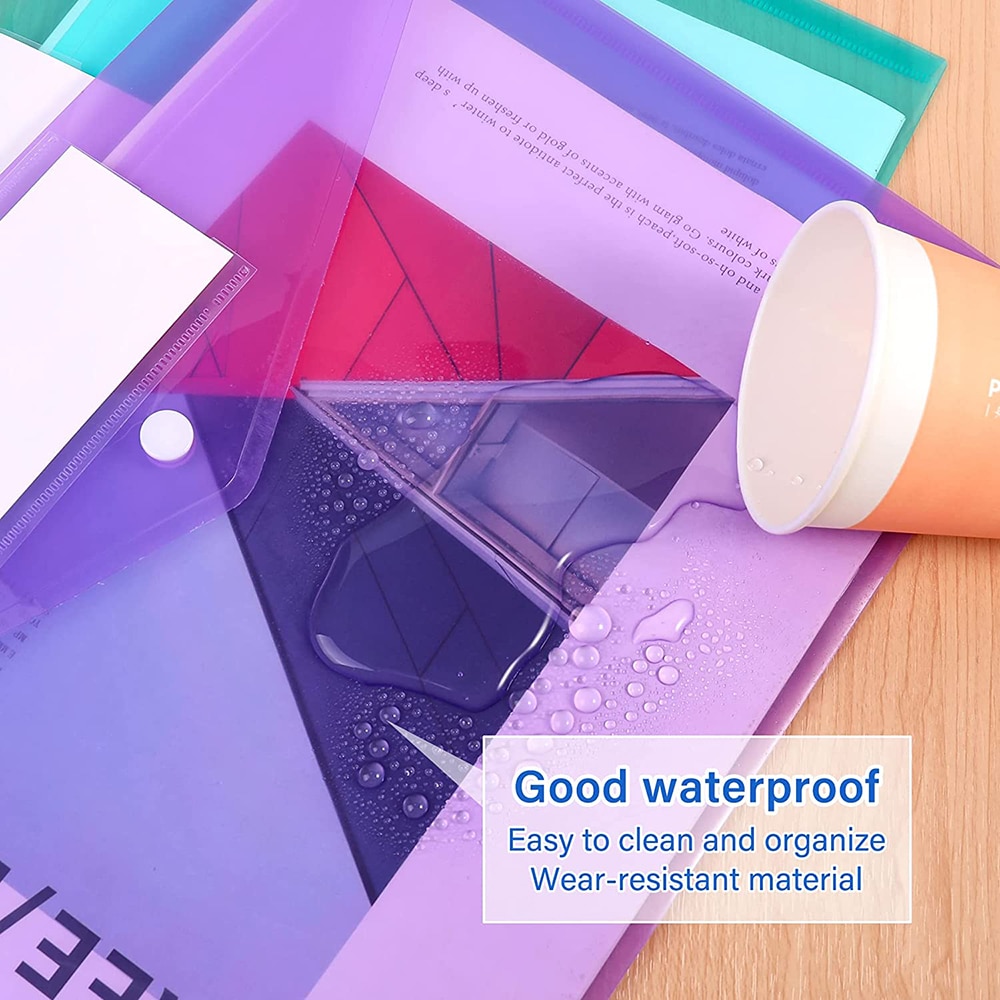 Set 10 mape A4, FreeBiz, Plastic, Multicolor - eMAG.ro