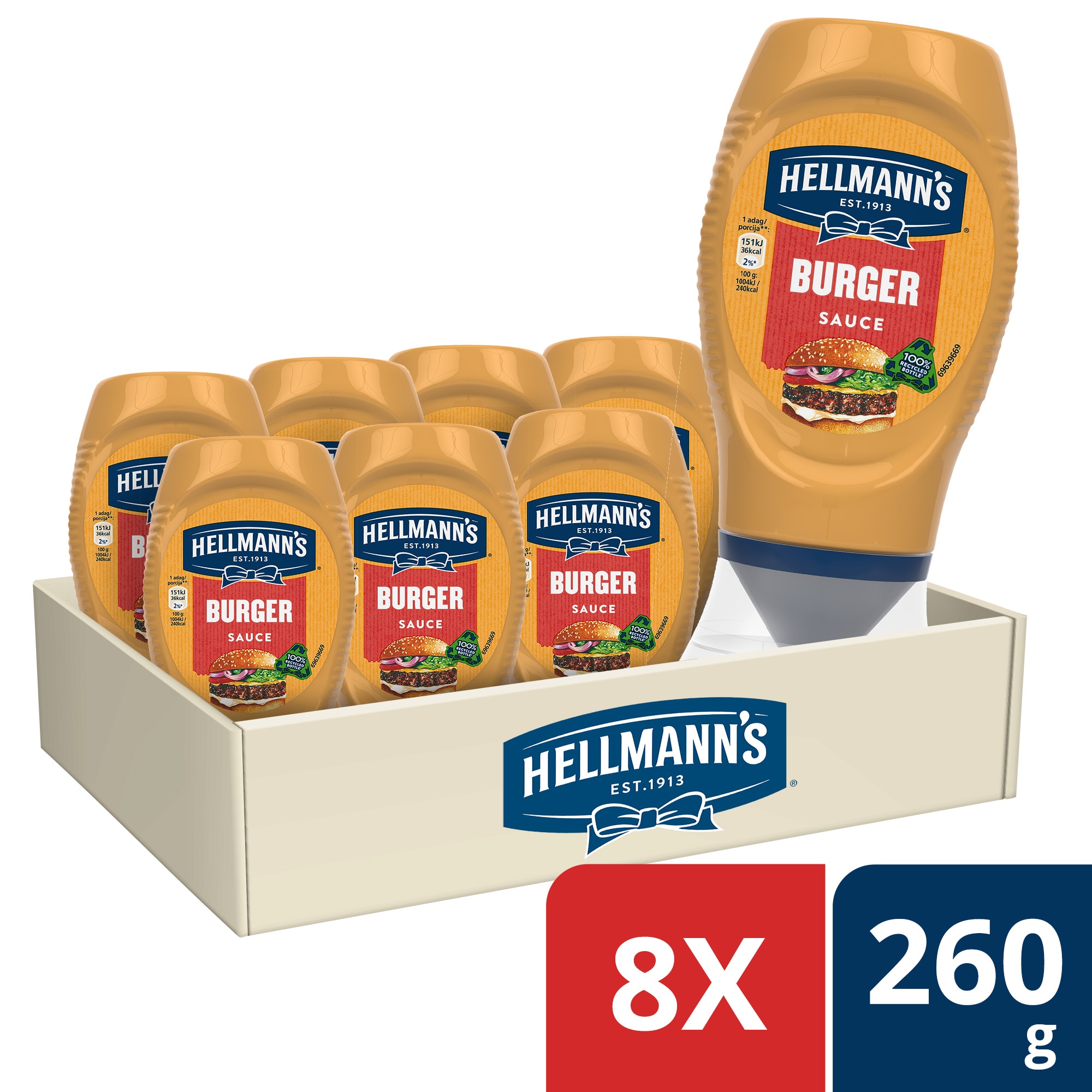 Hellmann's Burger szósz, 8x250ml - eMAG.hu