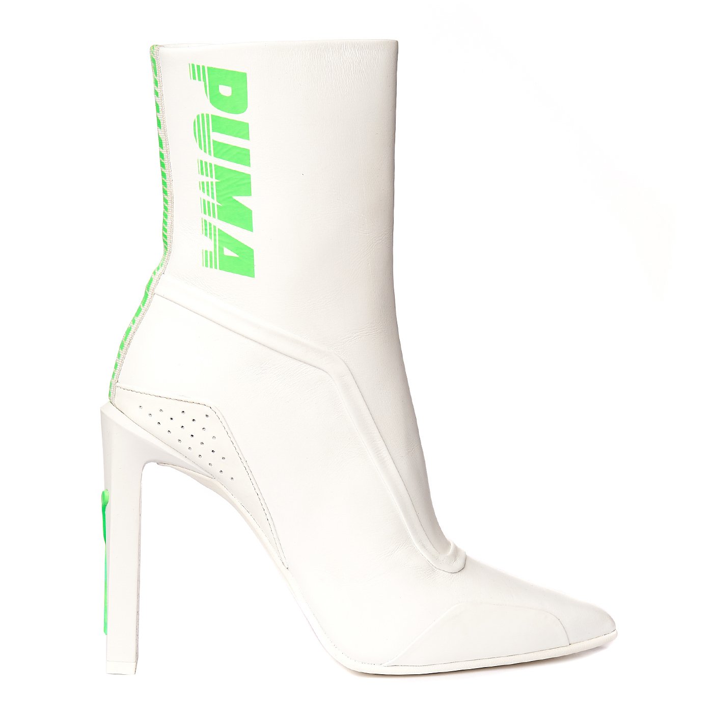 Botine Dama, PUMA Ankle Boot Heel, Piele Naturala, Alb, 40.5 - eMAG.ro