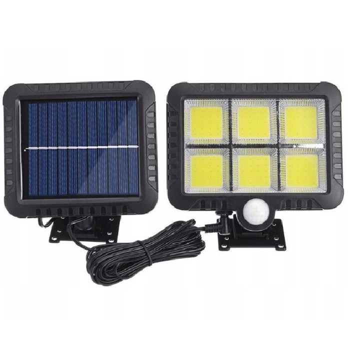 Lampa solara NYTRO F100, LED COB, Senzor lumina, 1200mAh, Panou solar ...