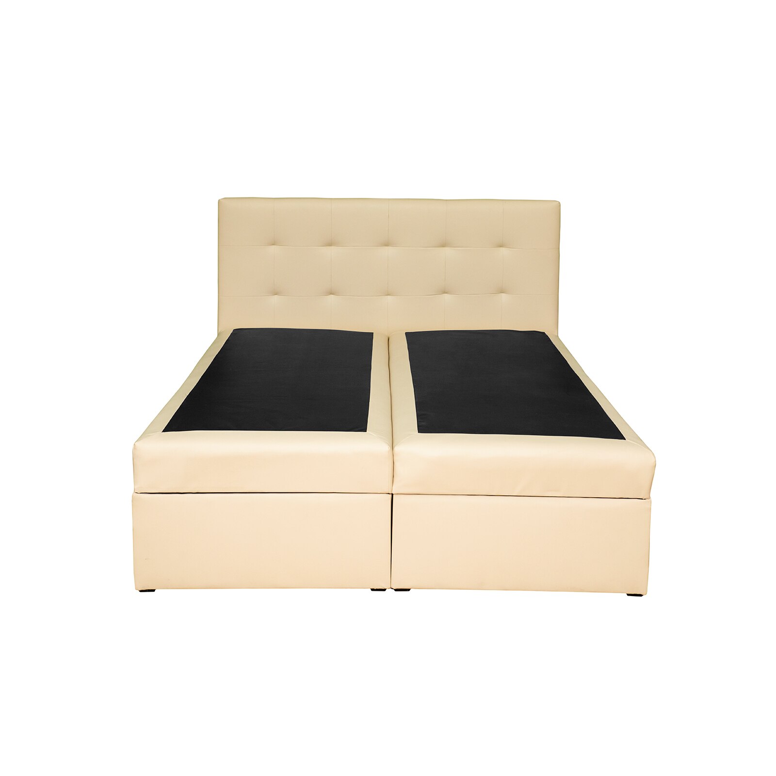 Pat tapitat Expomob BOXSPRING VISTA EC, dimensiune 160x200 cm, cu sezut ...