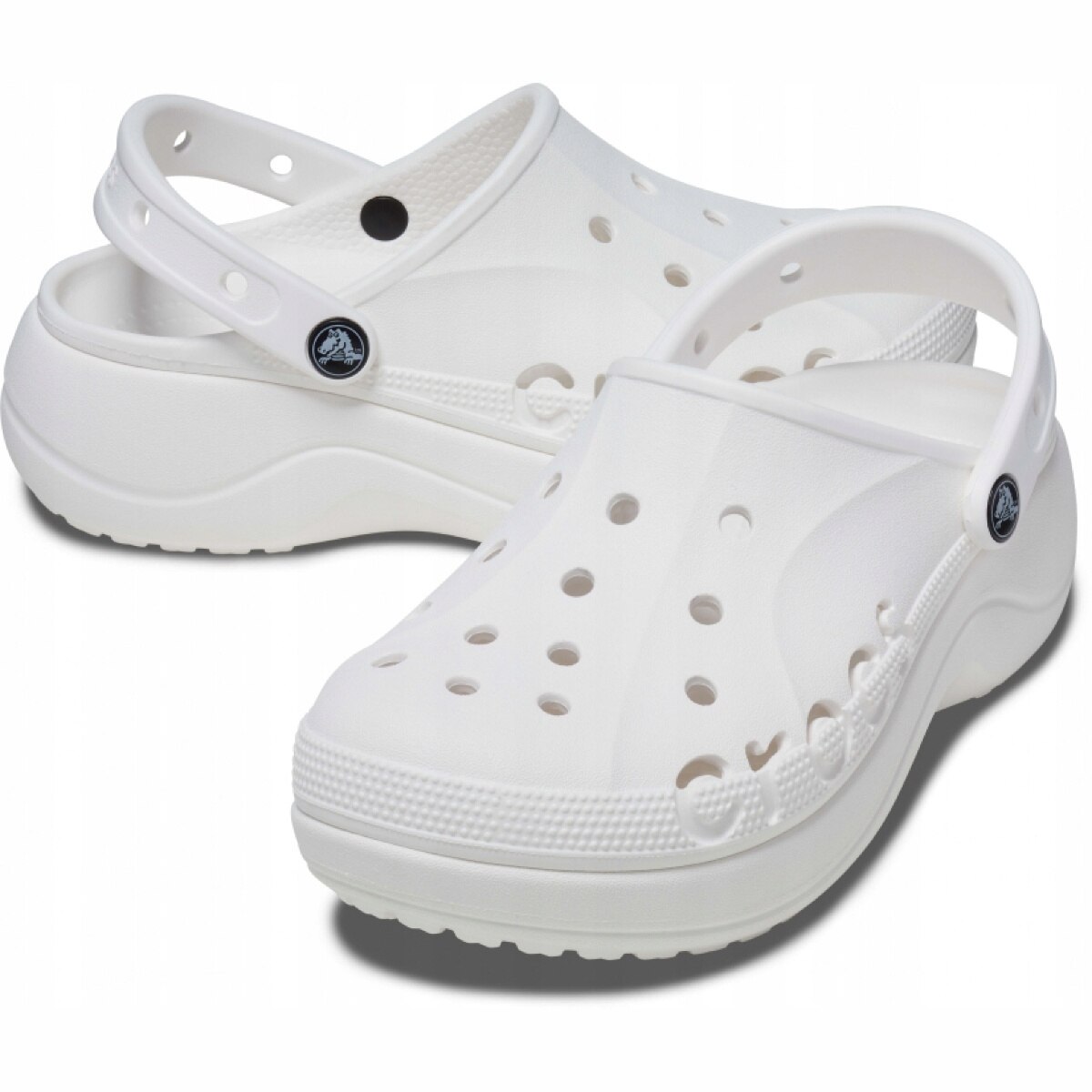 Saboti Femei, Crocs. Baya Platform Clog, Alb, 36-37 EU - eMAG.ro