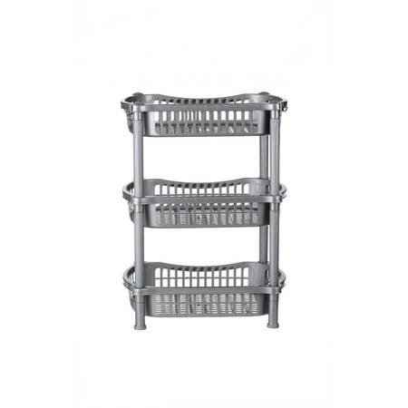 Coltar cu 3 cosuri pentru organizare/depozitare, 2 carlige laterale ...