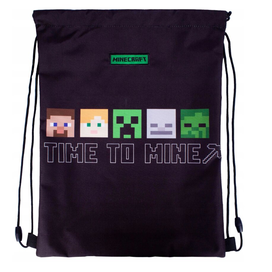 Set scoala - Ghiozdan ergonomic, Sac incaltaminte, Motiv Minecraft ...
