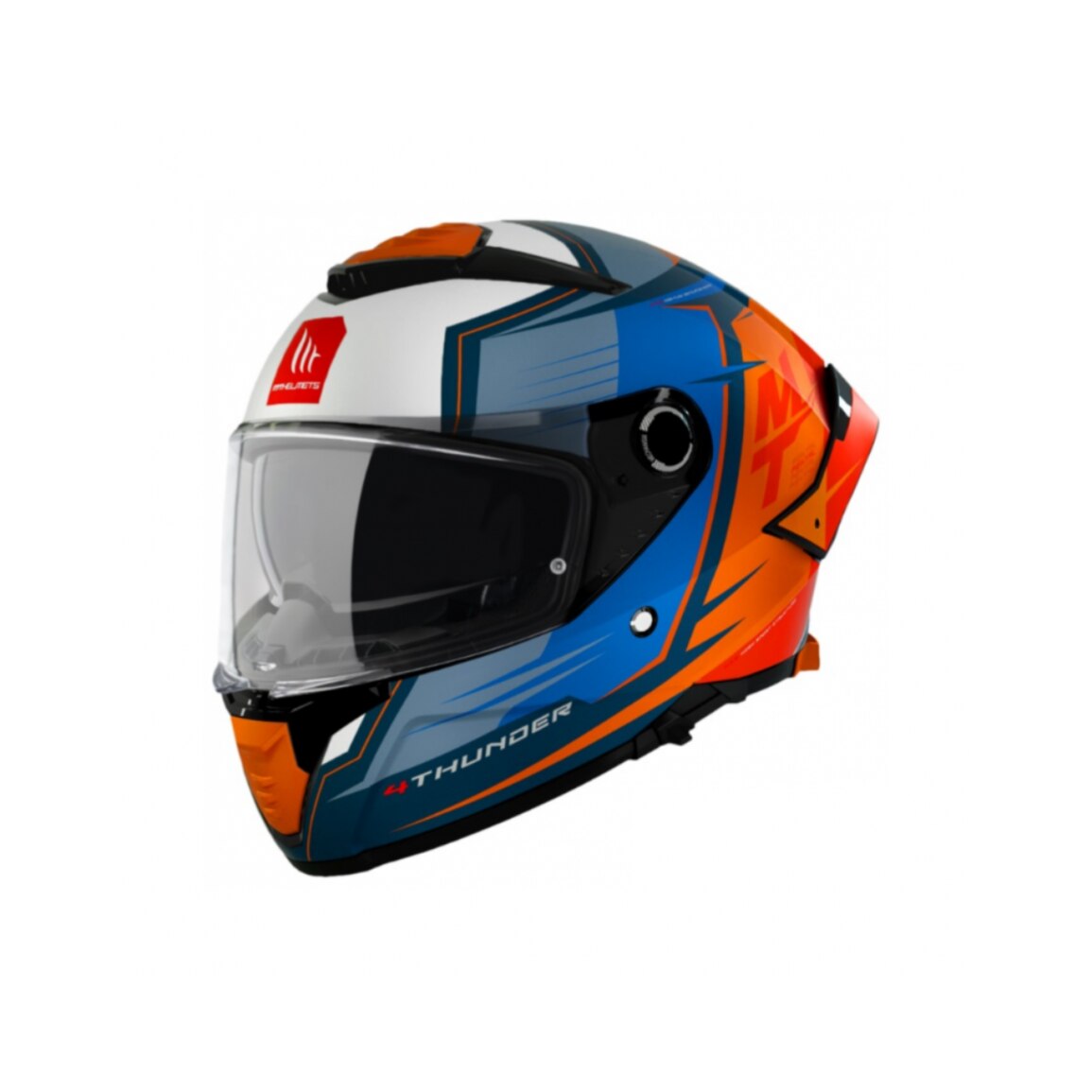 Casca integrala MT Thunder 4 SV Pental B4 portocaliu mat (ochelari ...