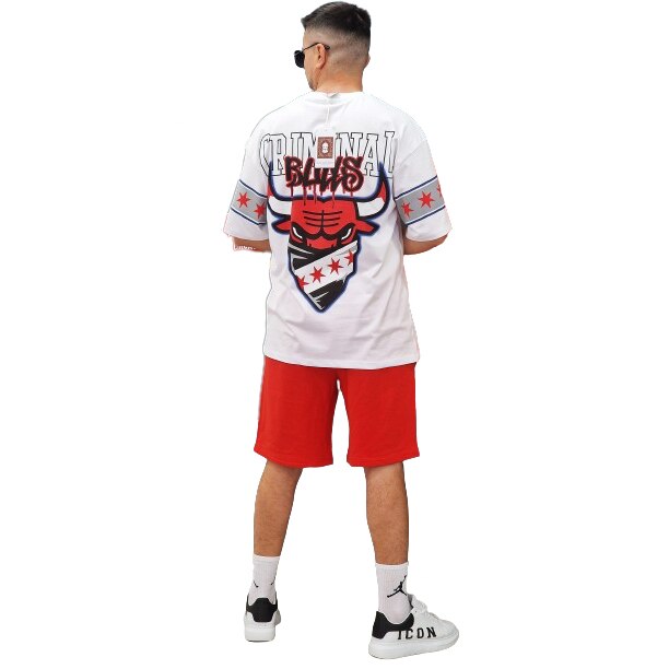 Compleu barbati CRIMINAL BULLS, Logo si print, Bumbac si Poliester, XXL ...