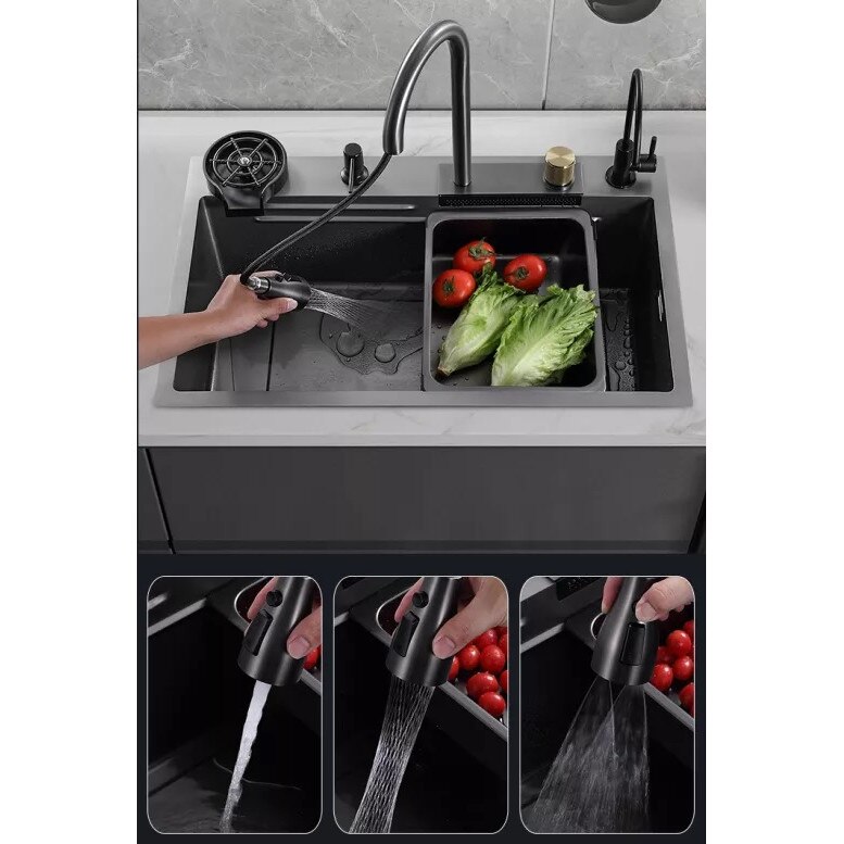 Chiuveta multifunctionala din otel inoxidabil cu accesorii incluse, 2 ...