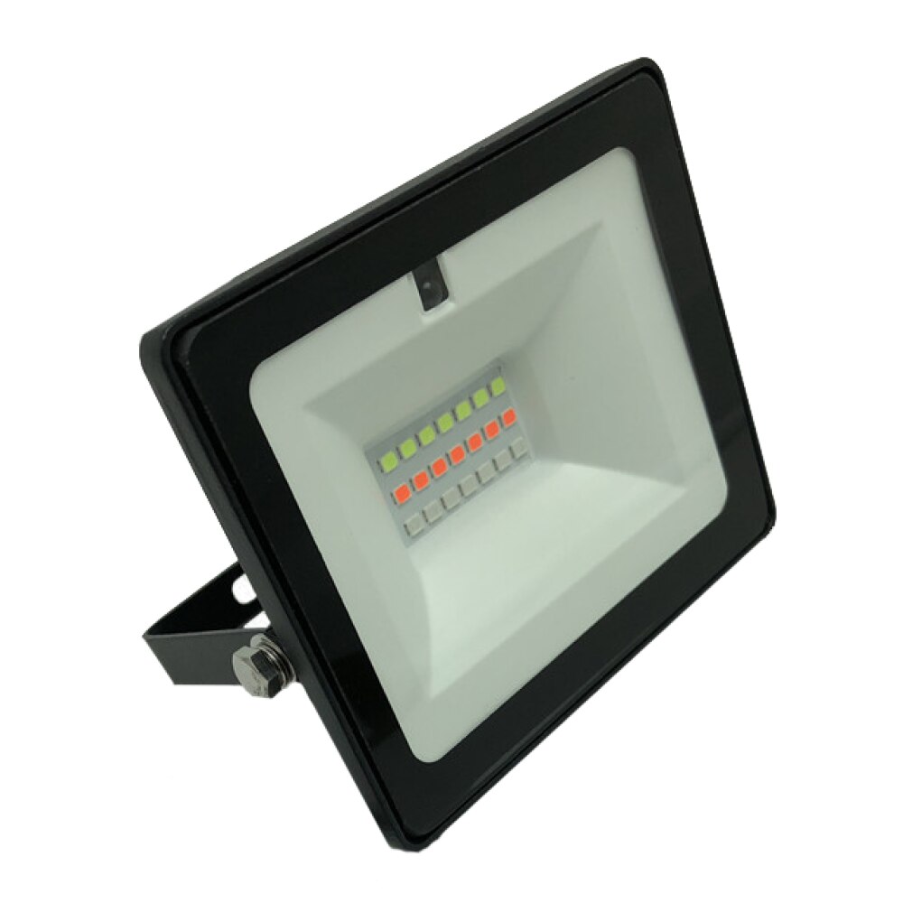 Proiector LED RGB 16 culori, 10W, IP 65, telecomanda IR inclusa - eMAG.ro