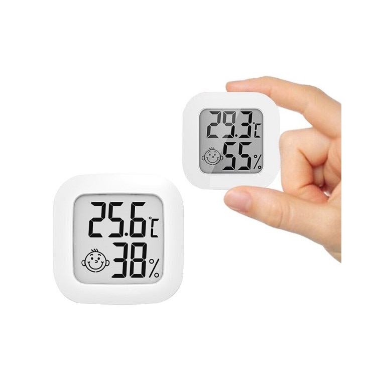 Termometru si higrometru de camera cu afisare ecran LCD - eMAG.ro