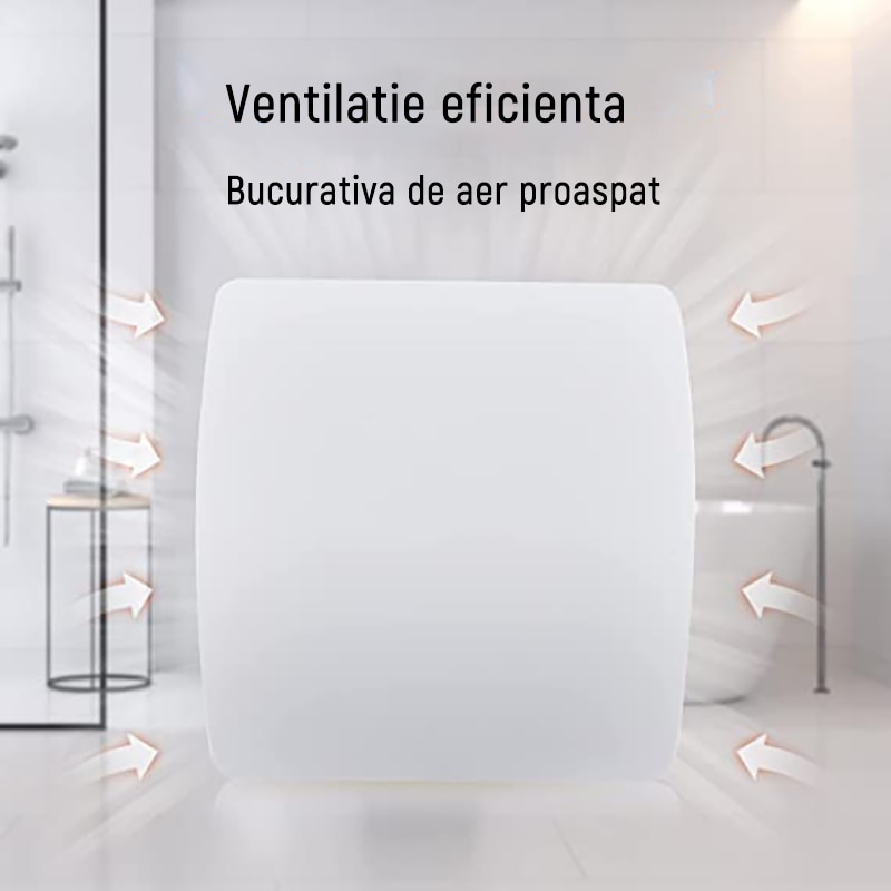 Ventilator baie, YWX, Evacuare directa, IPX2, Volum de aer 168 m³/h, Silentios, Presiune statica ...