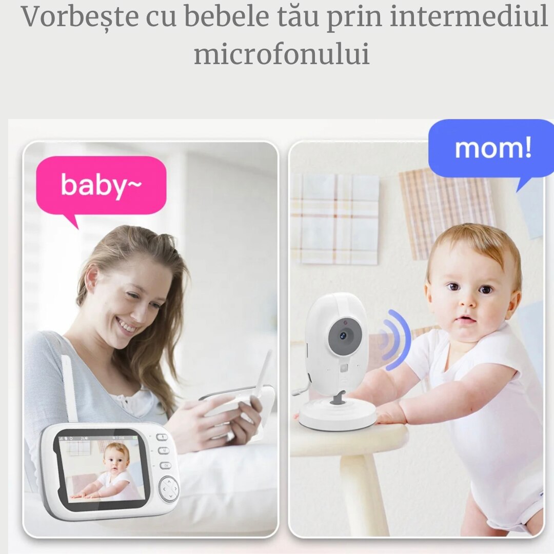 Baby Monitor si Camera Audio-Video Wireless Pentru Supravegherea ...