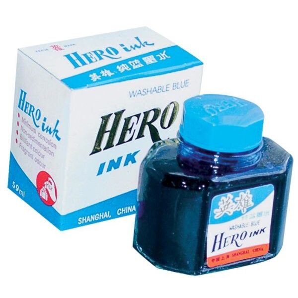 Cerneala stilou, Hero, 59 ml, Albastru - eMAG.ro