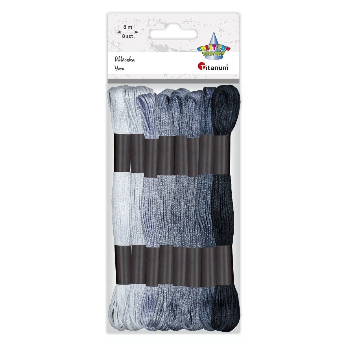 Set 8 x ata mouline, Titanum Craft-Fun Series, 8m, tonuri de gri - eMAG.ro