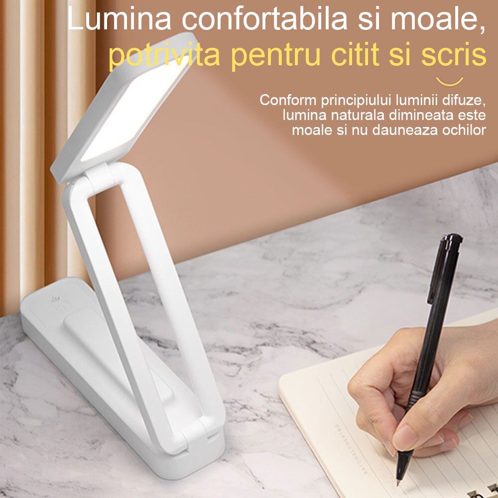 Lampa pentru citit, YWX, Plastic, 8 x 6 x 18 CM, Protectie pentru ochi ...
