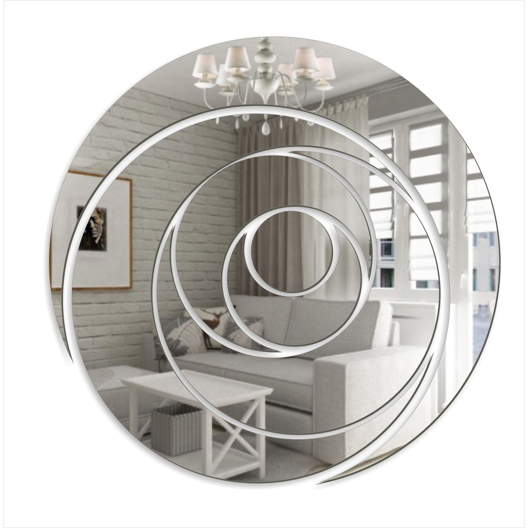 Oglinda decorativa acrilica, model circular 1 - eMAG.ro