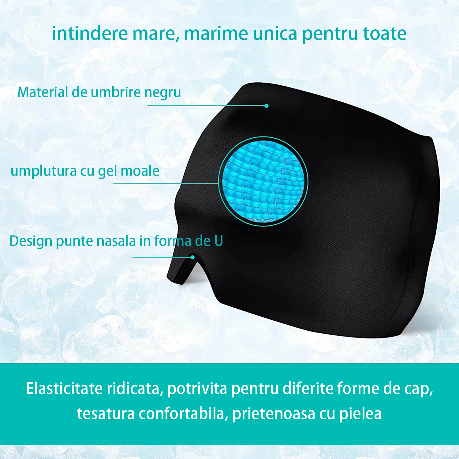 Masca pentru somn 3D,, Sundiguer, Design gel inconjurator la 360 ...