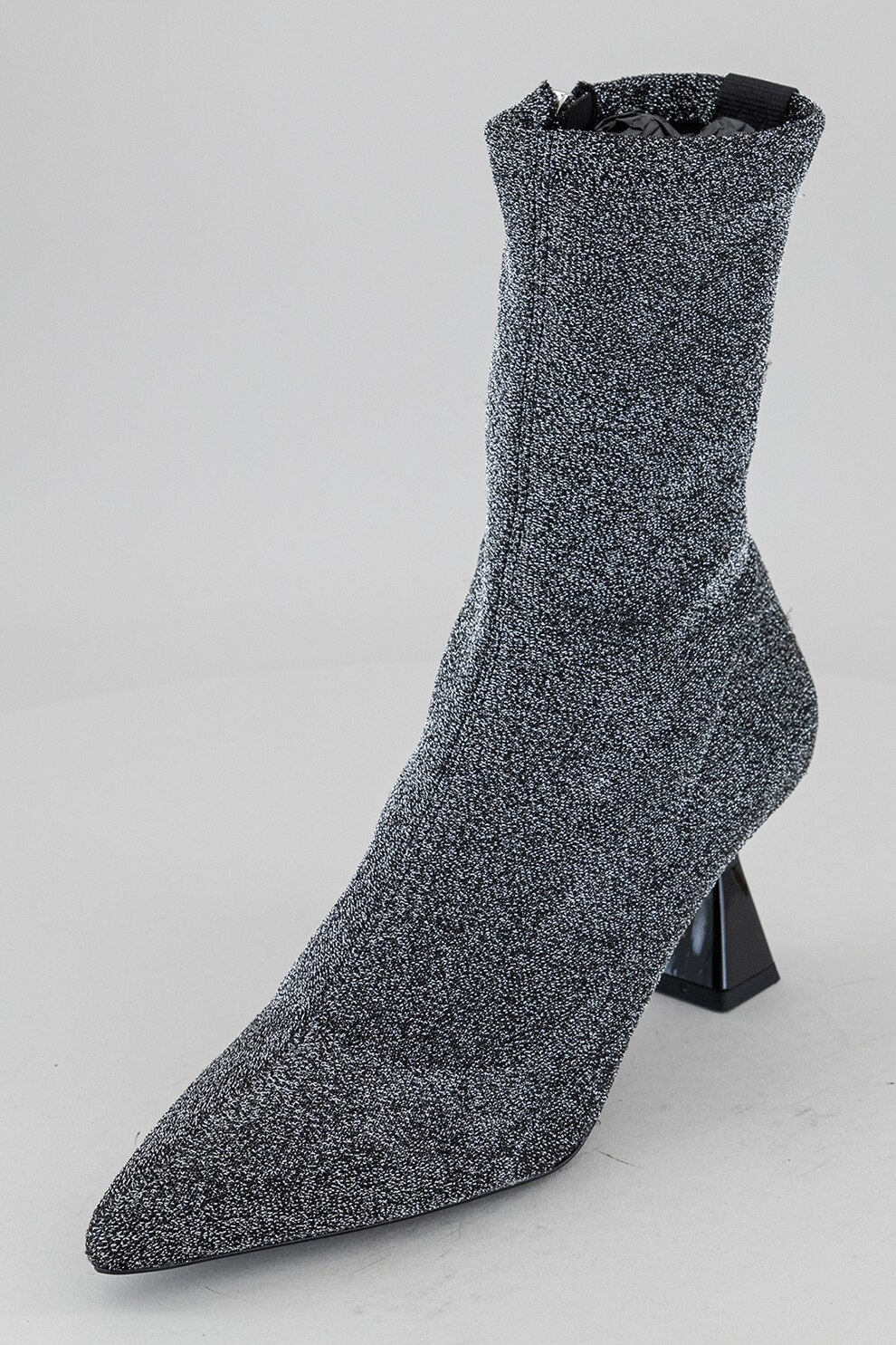 BOSS, Боти Rebecca с цип, Сребрист, 37 - eMAG.bg