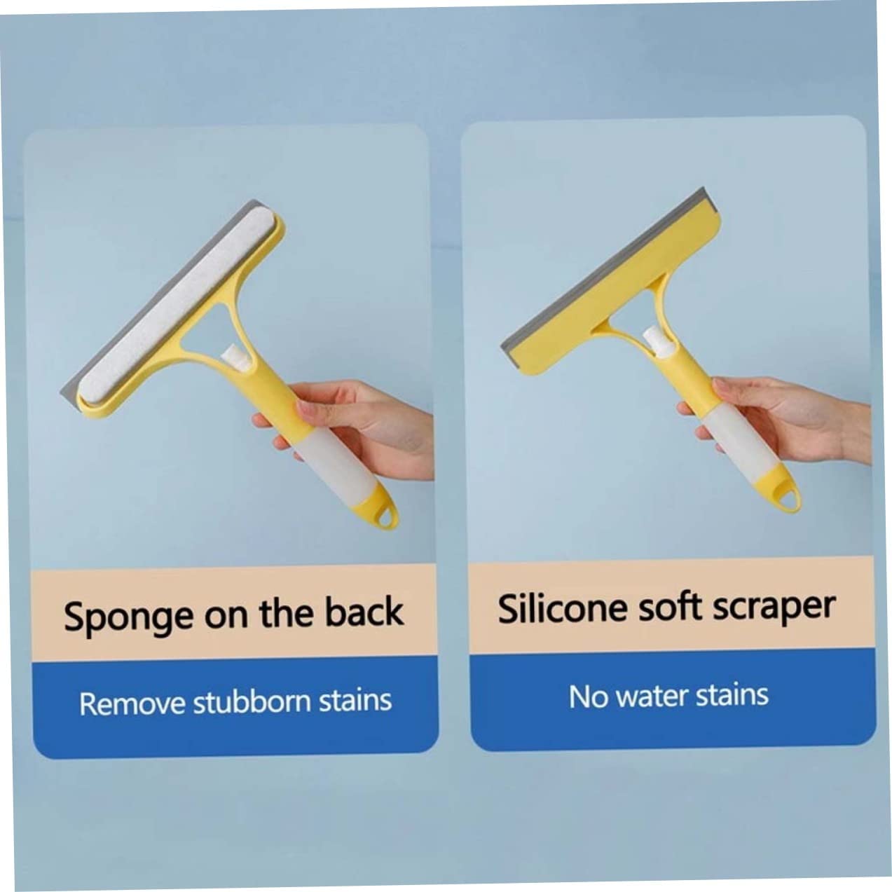 Ракела за прозорци, MunDeir, С пръскачка, Жълта - eMAG.bg