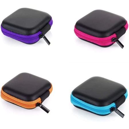 Carcasa patrata pentru casti, EVA, Negru, 4 buc - eMAG.ro