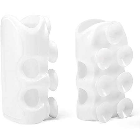 Set 2 suporturi dus, Silicon, 70 x 40 x 30 mm, Alb - eMAG.ro