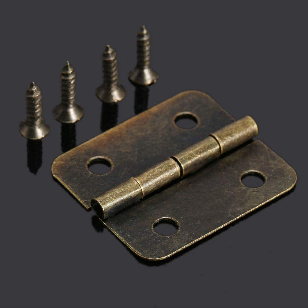 Set 50 mini balamale, Bronz, Pliabil, 18 x 16 mm, Maro - eMAG.ro