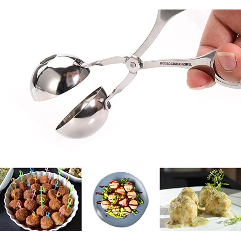 Cleste din inox pentru formarea bilelor din carne, Zola®, 17x7.5 cm ...