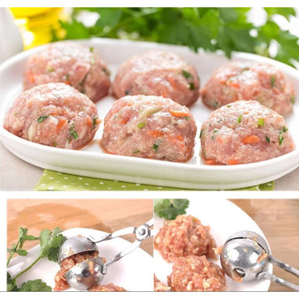 Cleste din inox pentru formarea bilelor din carne, Zola®, 17x7.5 cm ...