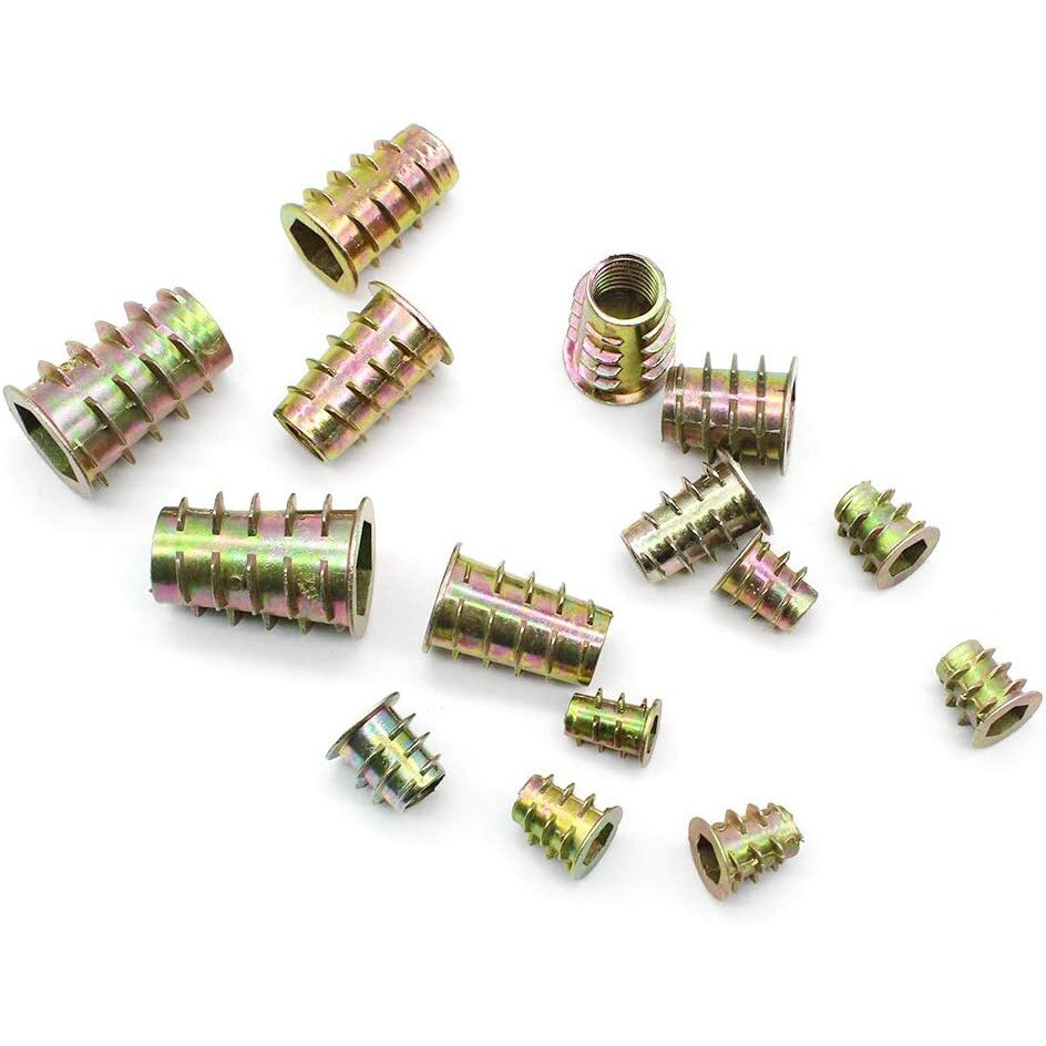 Set piulite hexagonale pentru mobilier, Otel carbon, 100 buc - eMAG.ro